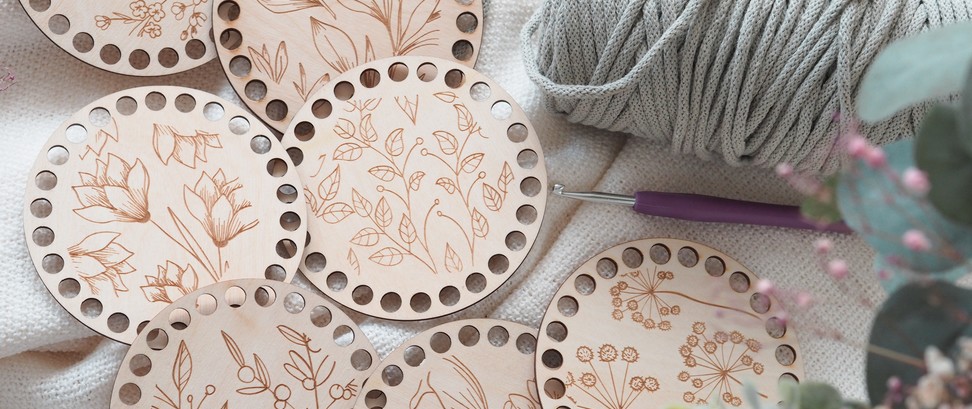 Podtácky k obháčkování | ČistéDřevo.cz